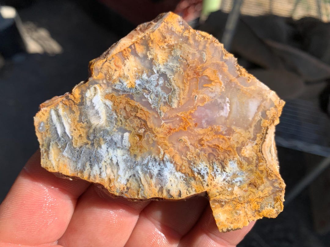 Regency Rose Plume Agate Rough Slab - Etsy