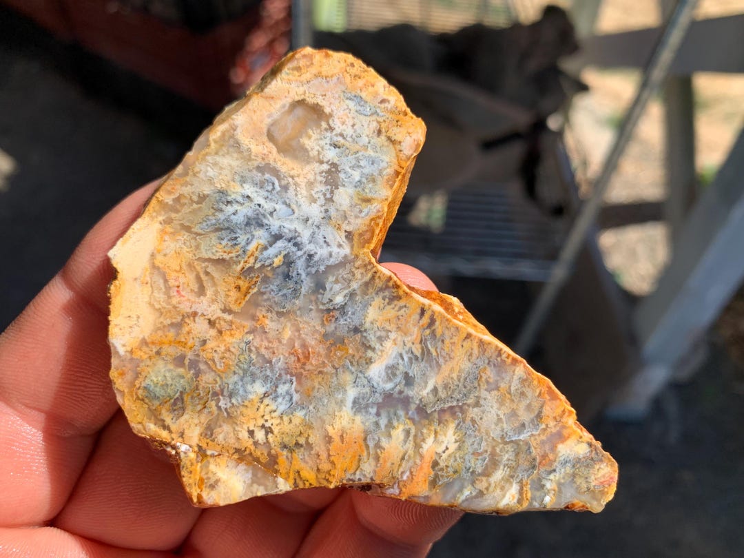 Regency Rose Plume Agate Rough Slab - Etsy