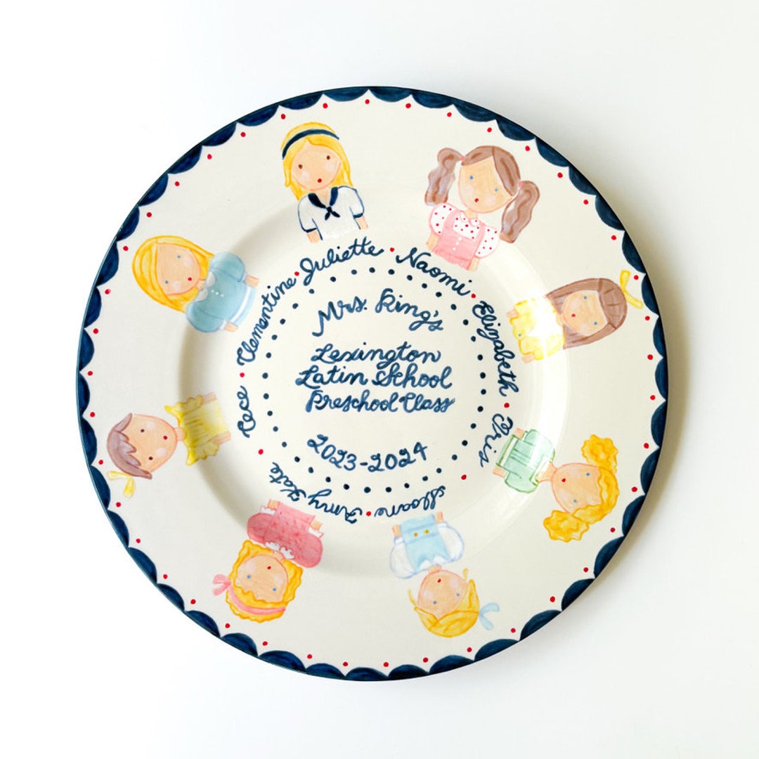 Class Plate for Teacher Gift - Etsy