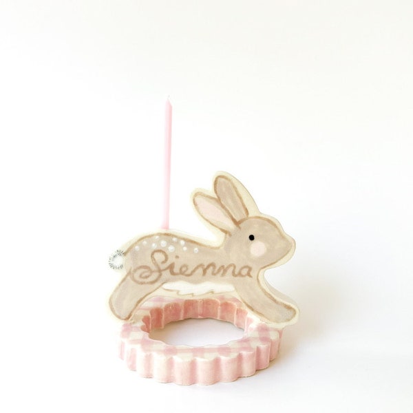 Bunny Cake Topper - Etsy