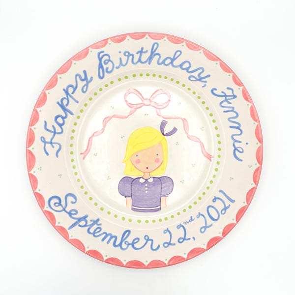 Birthday Plate - Etsy
