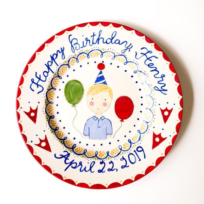 Birthday Plate - Etsy