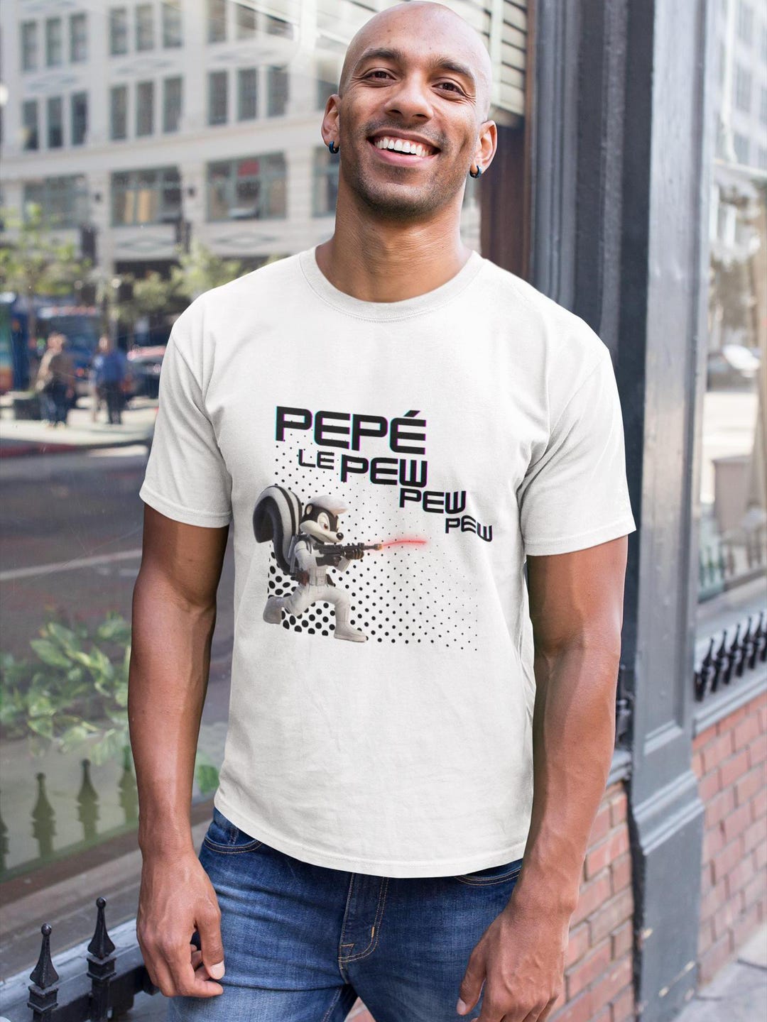 Pepe Le Pew Pew Pew Unisex T-shirt, Star Wars, Pepele Pew, Pew Pew Pew, - Etsy