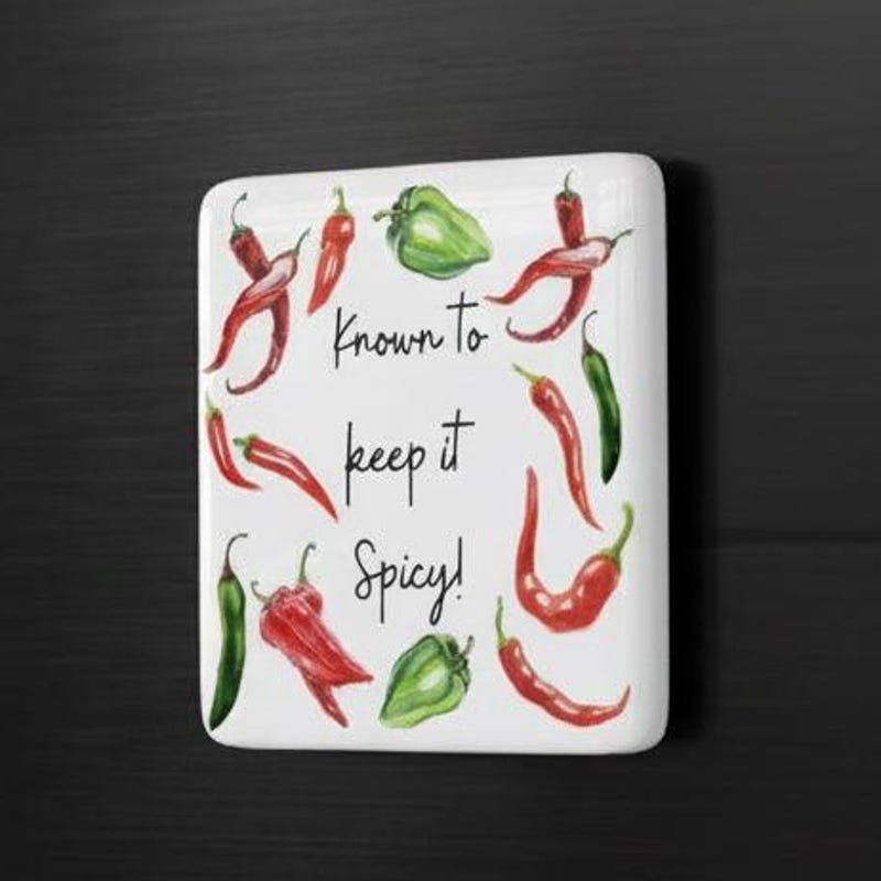 Chili Peppers Magnet - Etsy