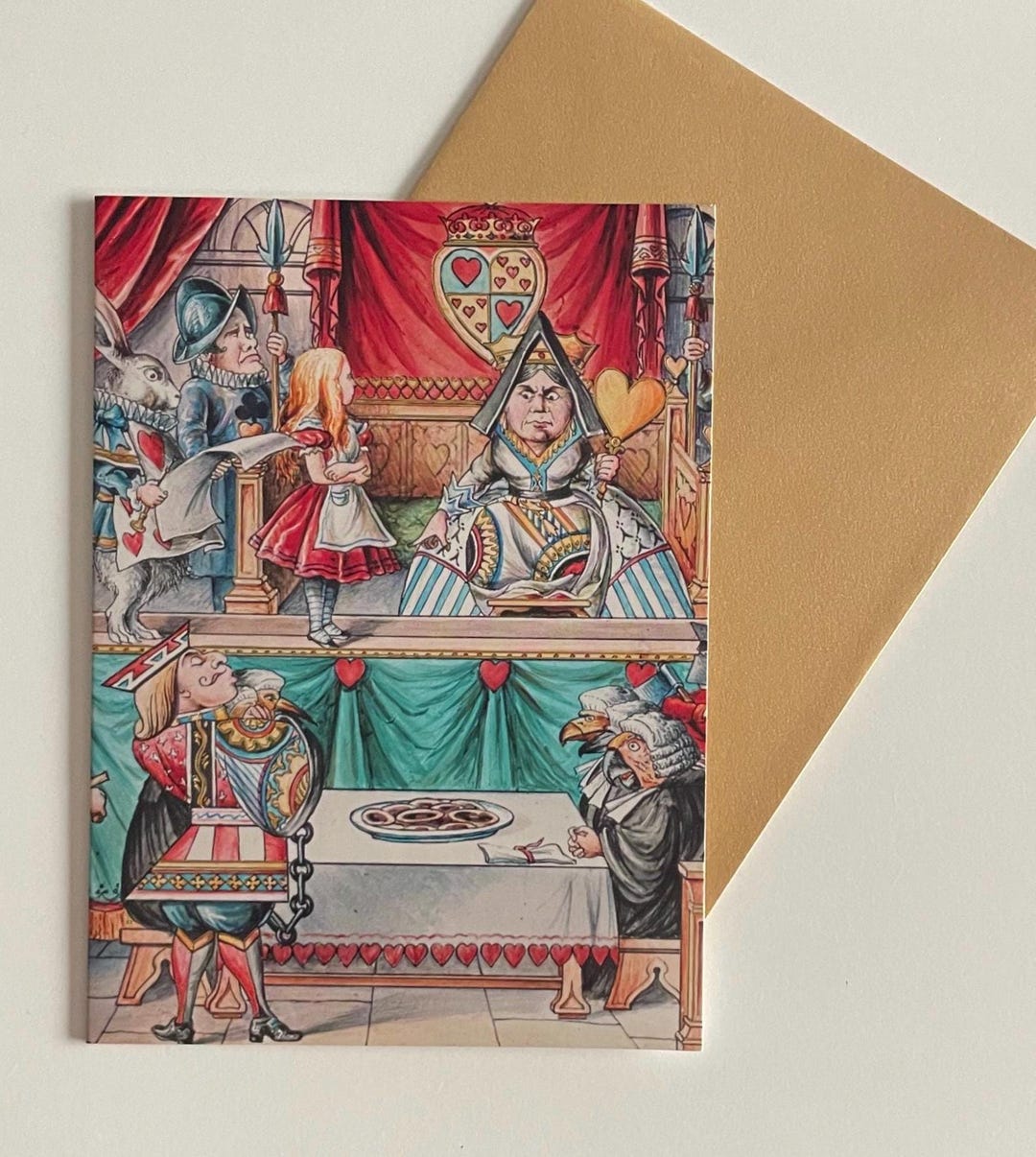 Alice in Wonderland Customizable Card Birthday Gift Idea Housewarming ...