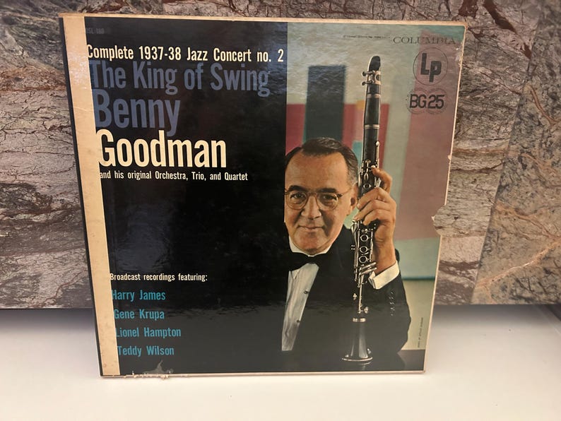 King of Swing Benny Goodman 4 LP Box Set Complete 1937-38 Jazz Concert ...