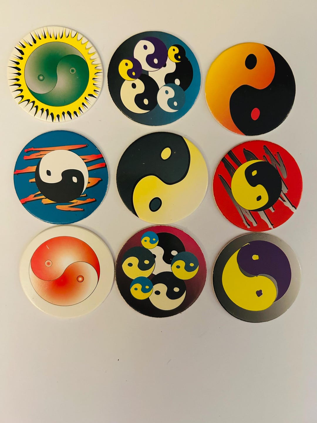 Choose a Pog From the Ying Yang Caps Collection, Party Favors, Pogs - Etsy