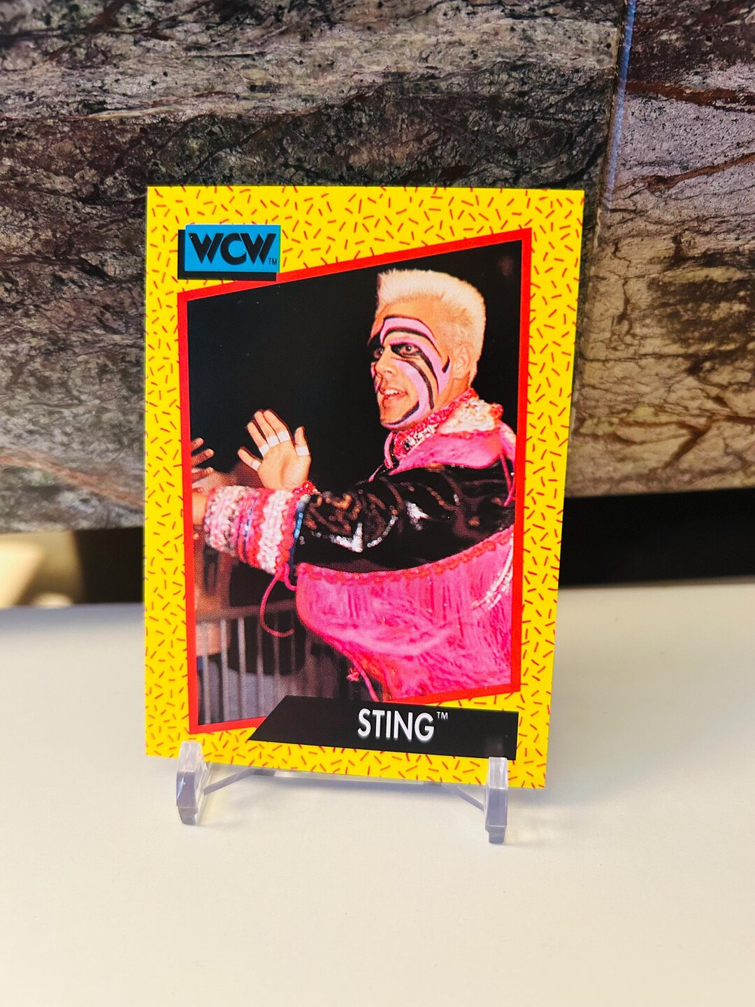 Sting Trading Card #12 WCW (1991) Wrestling - Etsy