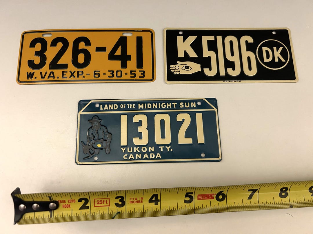 Mini Bike License Plate - 1953 Collection - Choose One General Mills ...