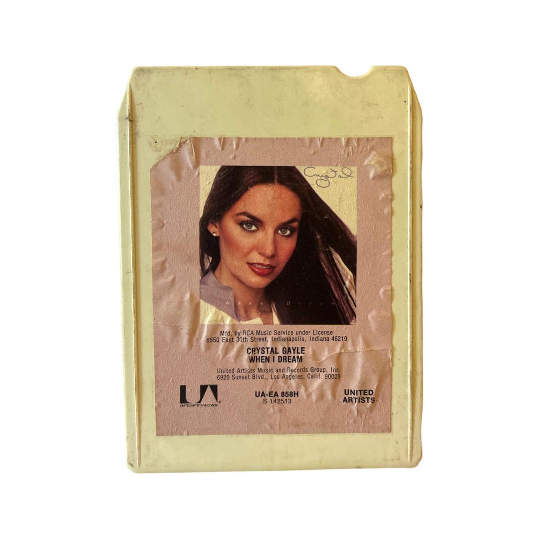 Crystal Gayle When I Dream 8 Track Tape 1978 - Sold AS IS - Etsy