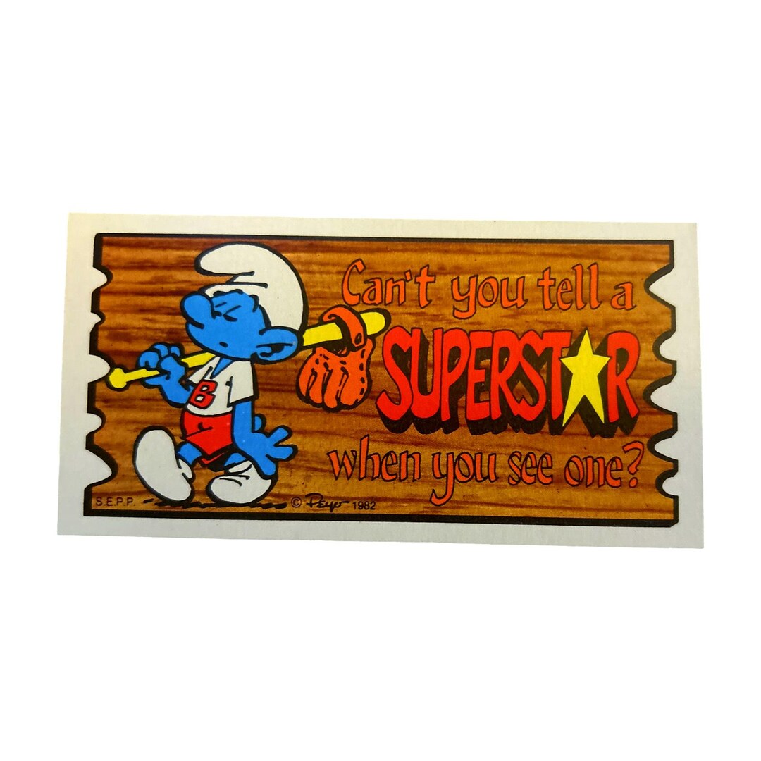 Smurfs (1982) #8 Vintage Trading Card - Etsy