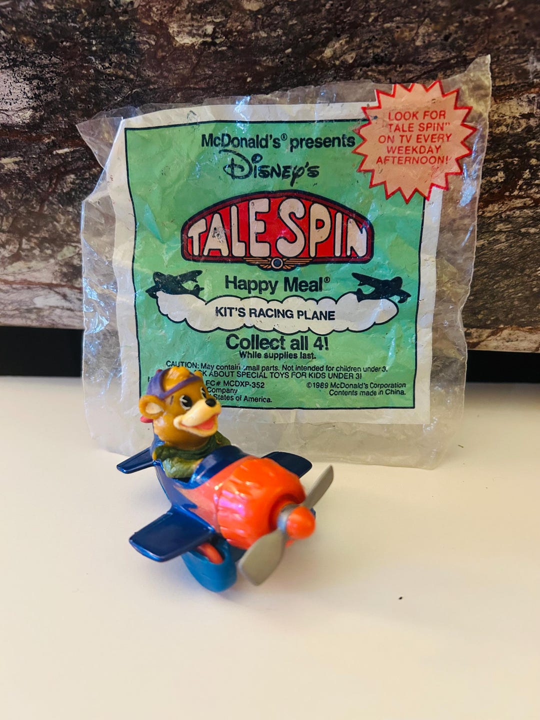 Talespin Happy Meal Toy Figure Kit's Racing Plane - Etsy
