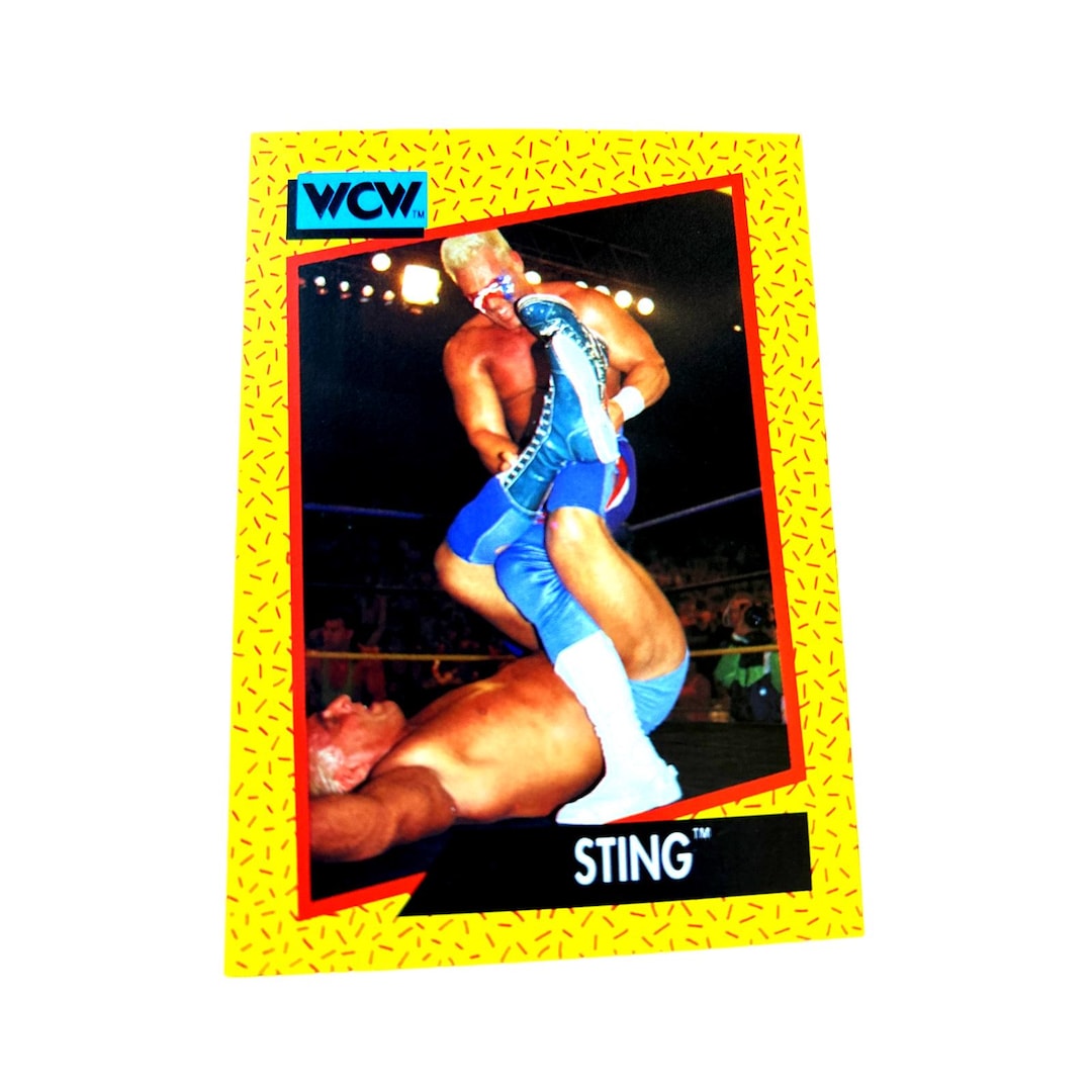 Sting Trading Card #11 WCW (1991) Wrestling - Etsy