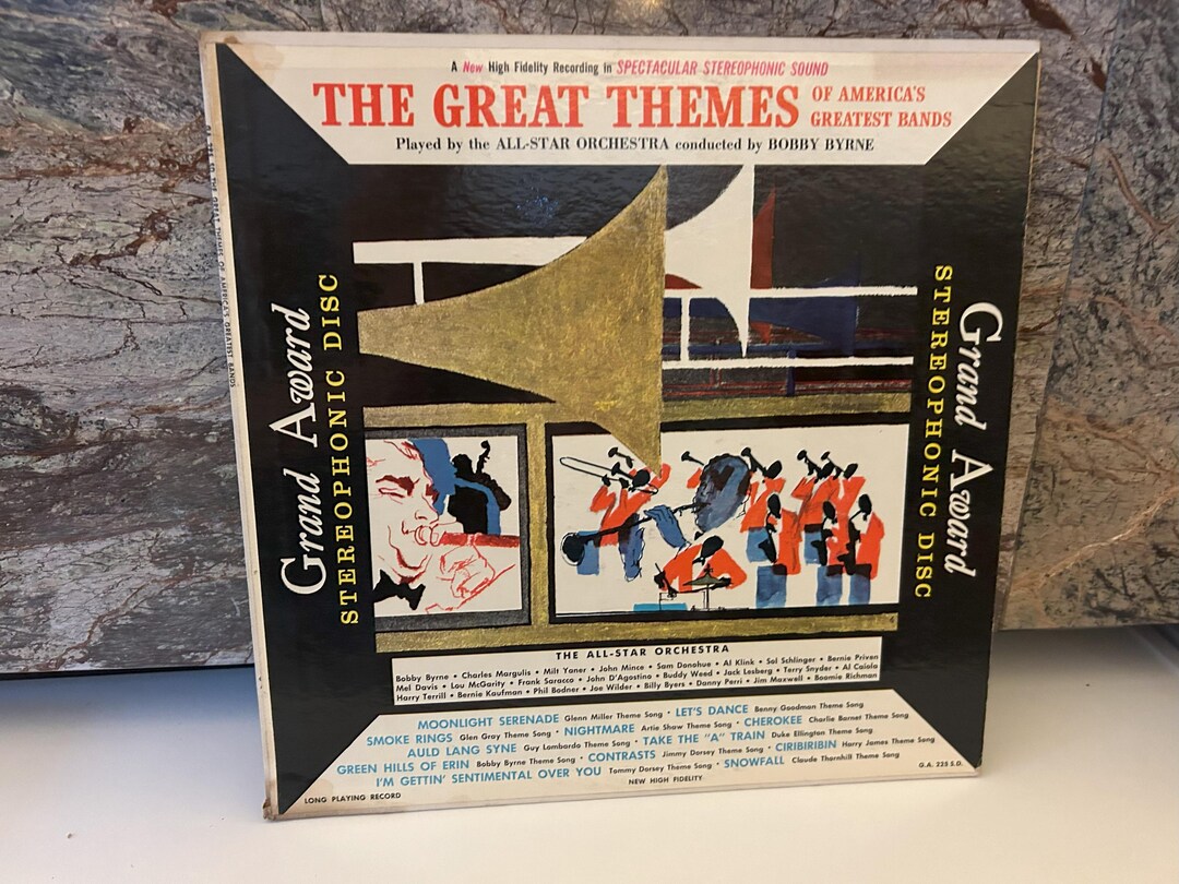 Bobby Byrne & All Star Orchestra LP Record Great Themes of Americas ...
