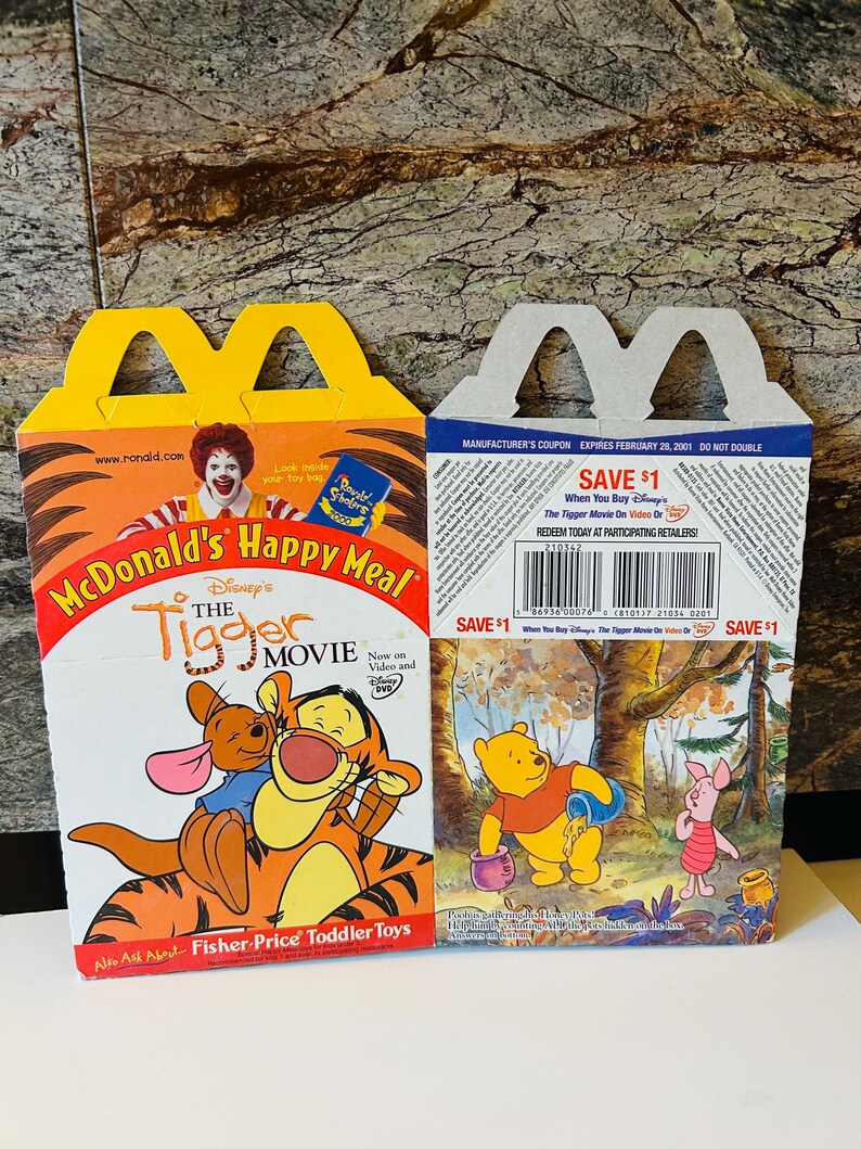 Tigger Movie 2000 Happy Meal Box Winnie the Pooh - Etsy