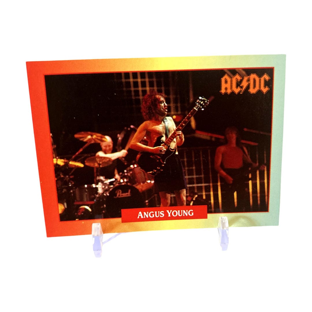 ACDC Angus Young 1991 Trading Card #24 - Etsy