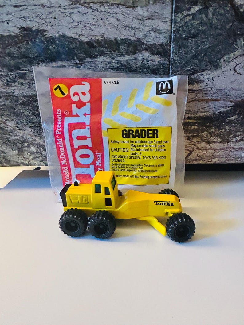 Tonka Toy Grader 1994 Happy Meal Toy - Etsy