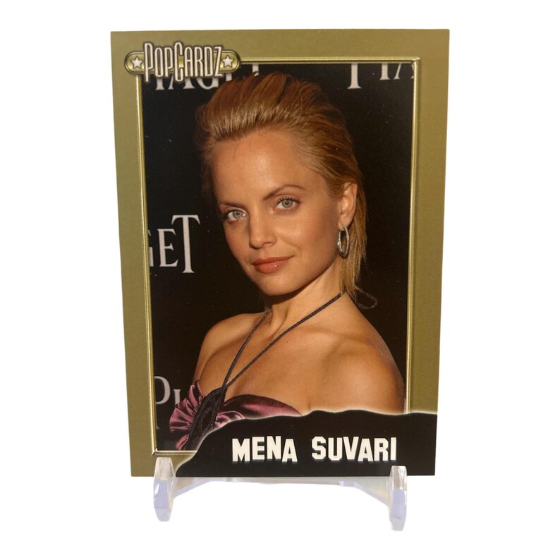 Mena Suvari Gold Print Trading Card #26 - Etsy