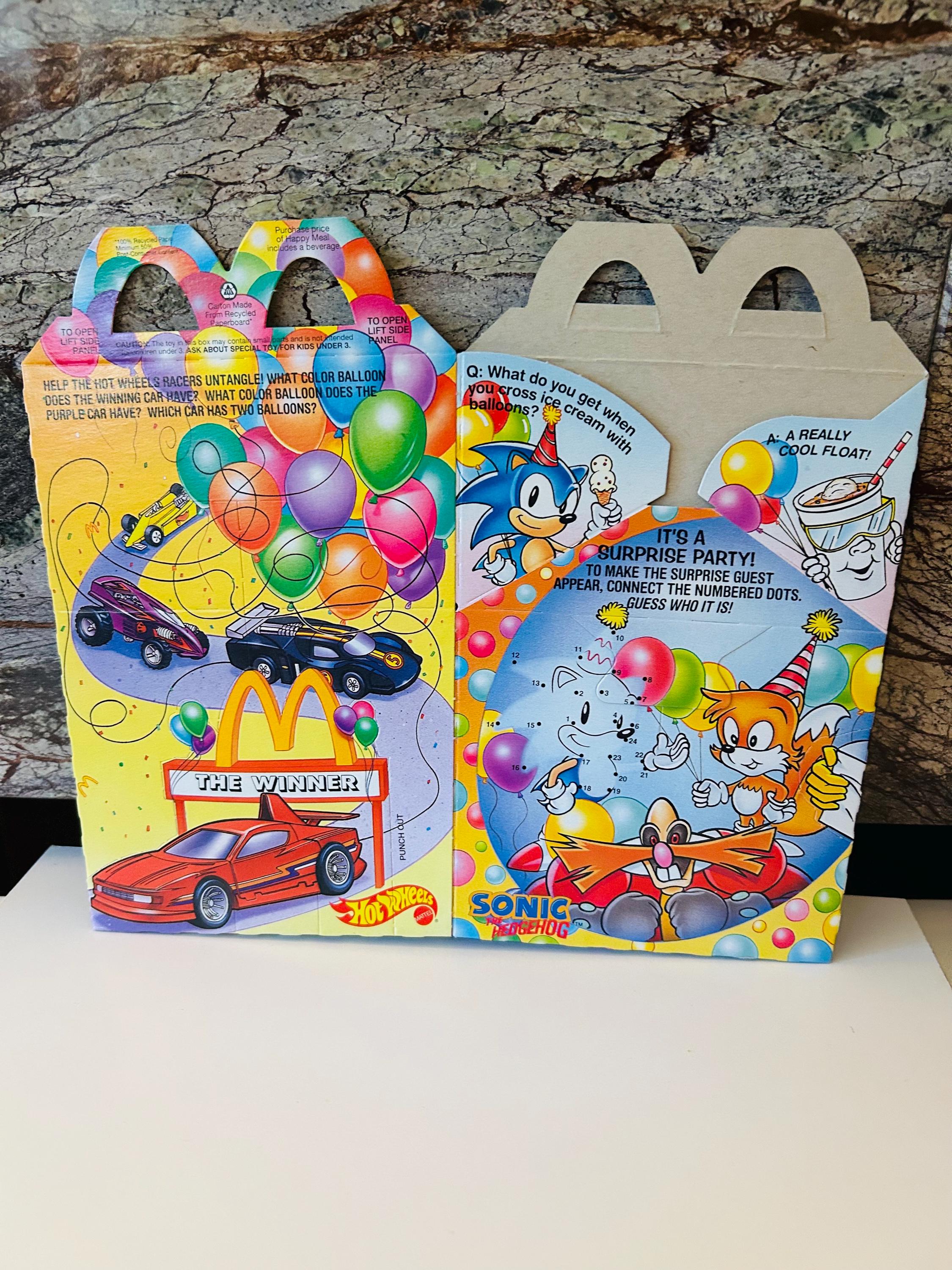 Barbie and Sonic Happy Meal 1994 Box, Party Favor Box - Etsy