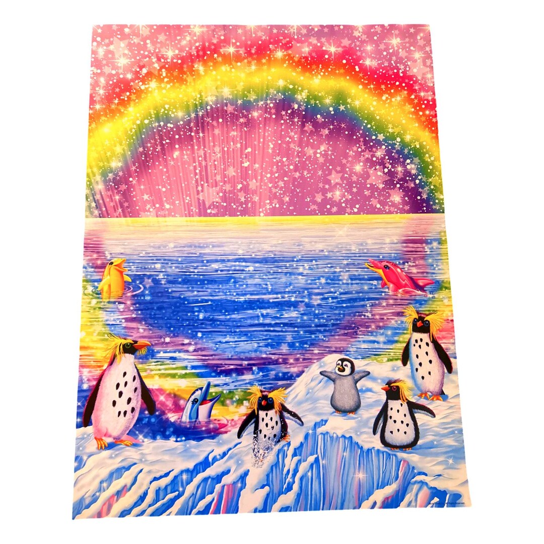 Lisa Frank 14x19 ONE Large Glossy Backdrop Sheet Penguin - Etsy