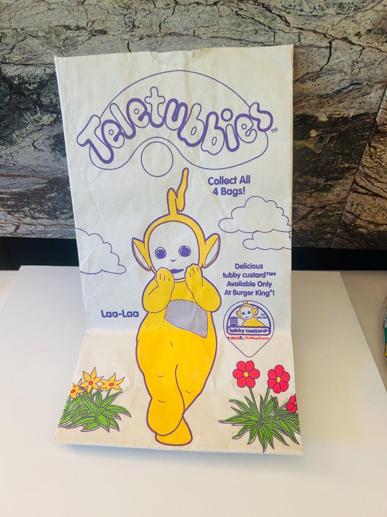 Teletubbies 1999 Laa-laa Happy Meal Bag - Etsy