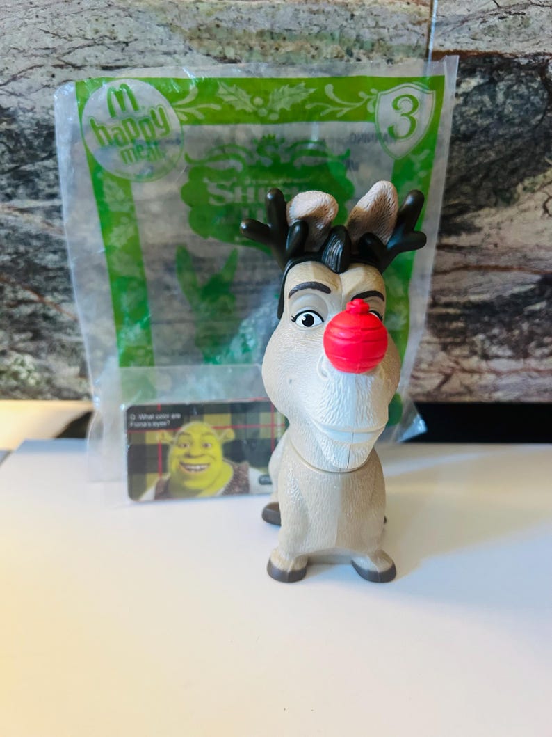 Donkey From Shrek the Third Happy Meal Toy - Etsy