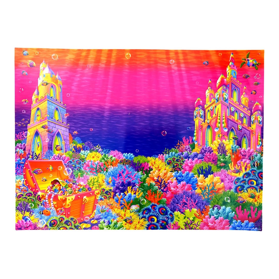Lisa Frank Poster 14x19 Tropical Treasure Glossy Backdrop Single Sheet ...