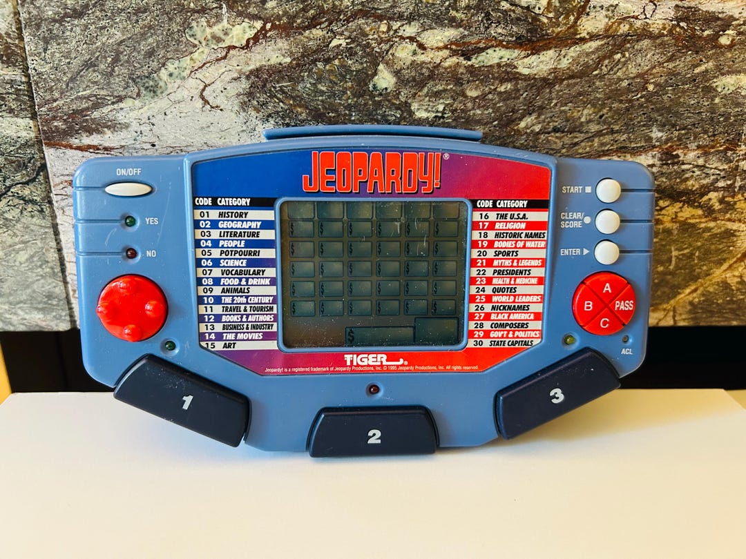 Jeopardy 1995 Tiger Electronic Handheld Video Game (BATTERIES NOT ...