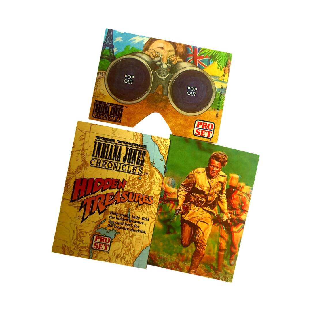Young Indiana Jones Three Trading Cards (1992) - Etsy