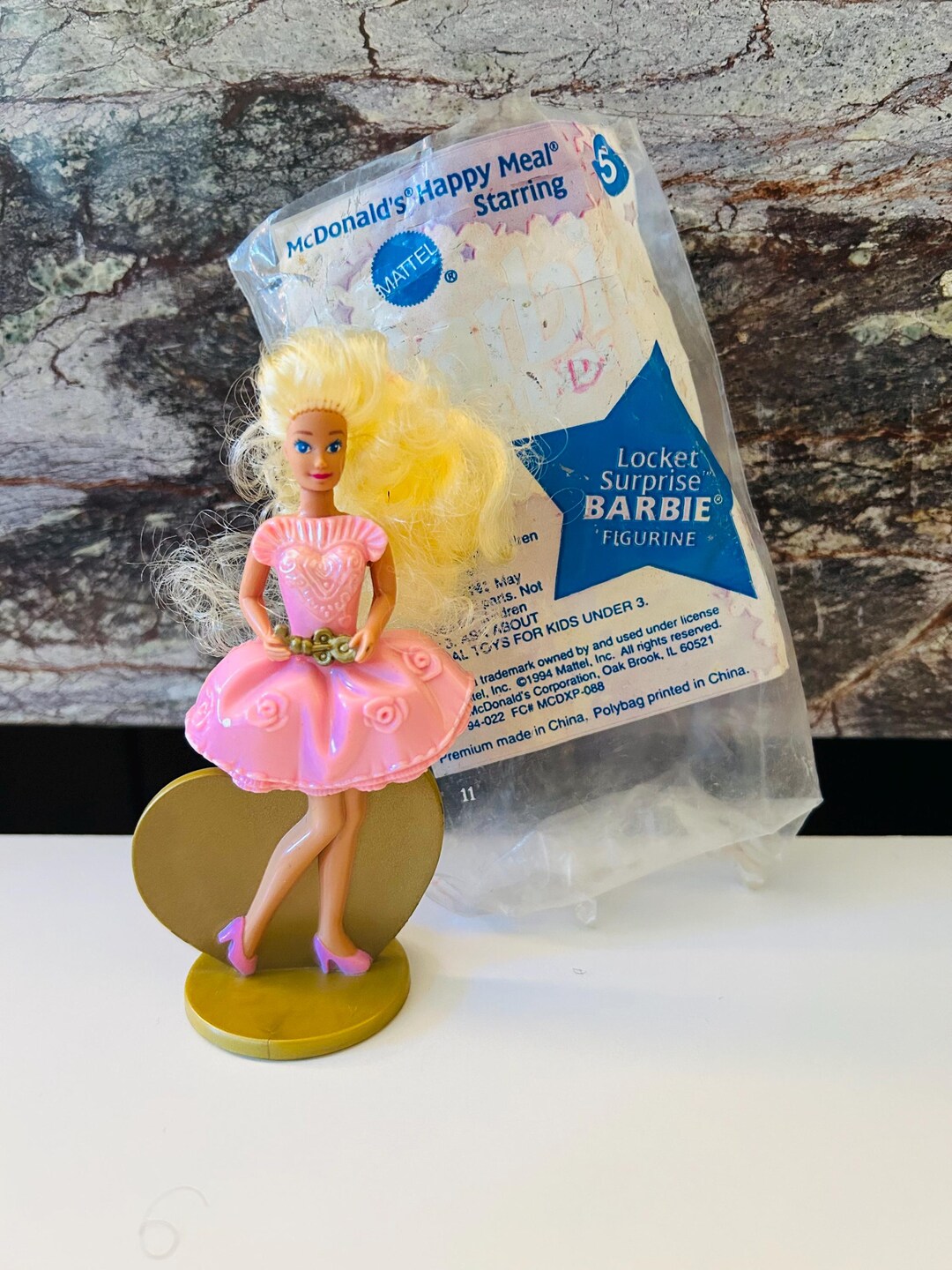 Locket Surprise Barbie 1994 Barbie Toy, Cake Topper - Etsy