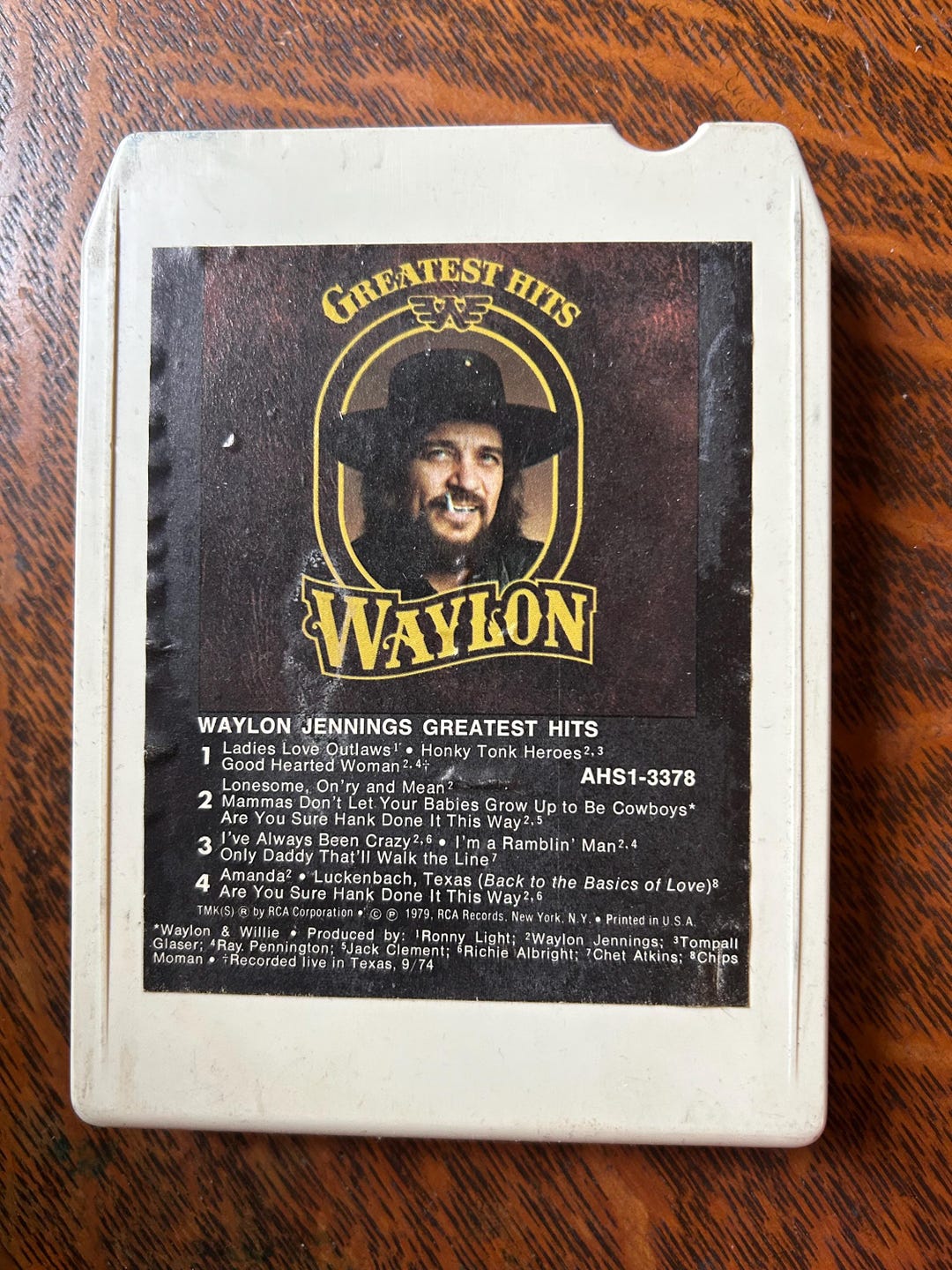 Waylon Jennings Greatest Hits 8 Track Tape 1979 - Sold AS IS - Etsy
