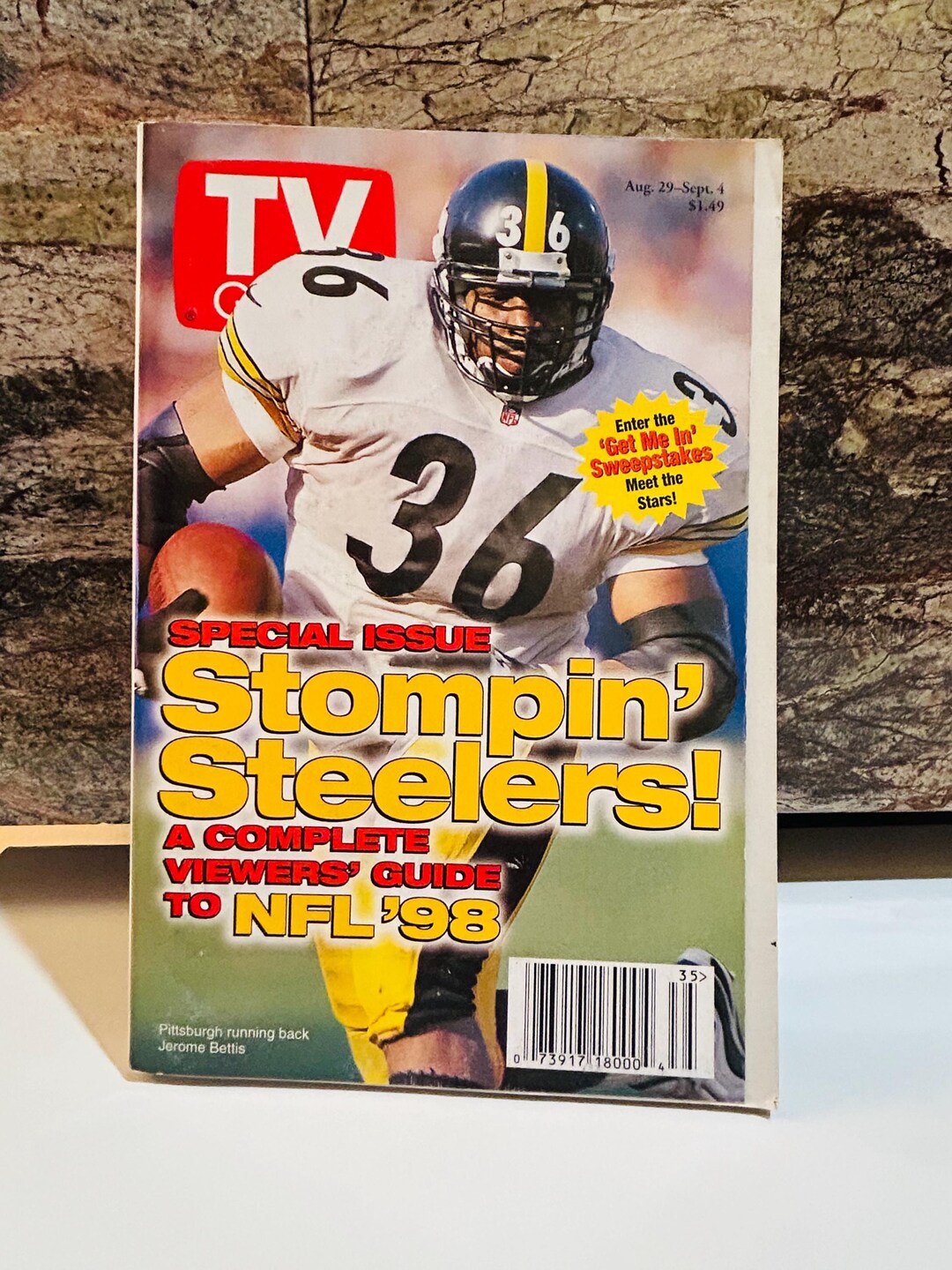 Steelers TV Guide (1998) Jerome Bettis Cover - Etsy
