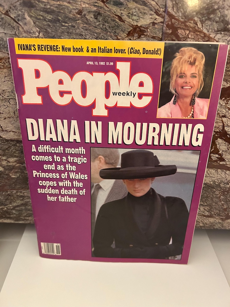 People Weekly Princess Diana Magazine April 1992 - Etsy