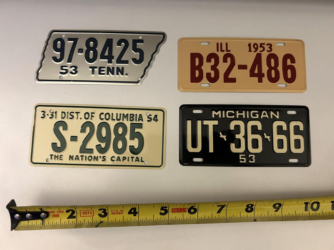 Mini Bike License Plate - 1953 Collection - Choose One General Mills ...