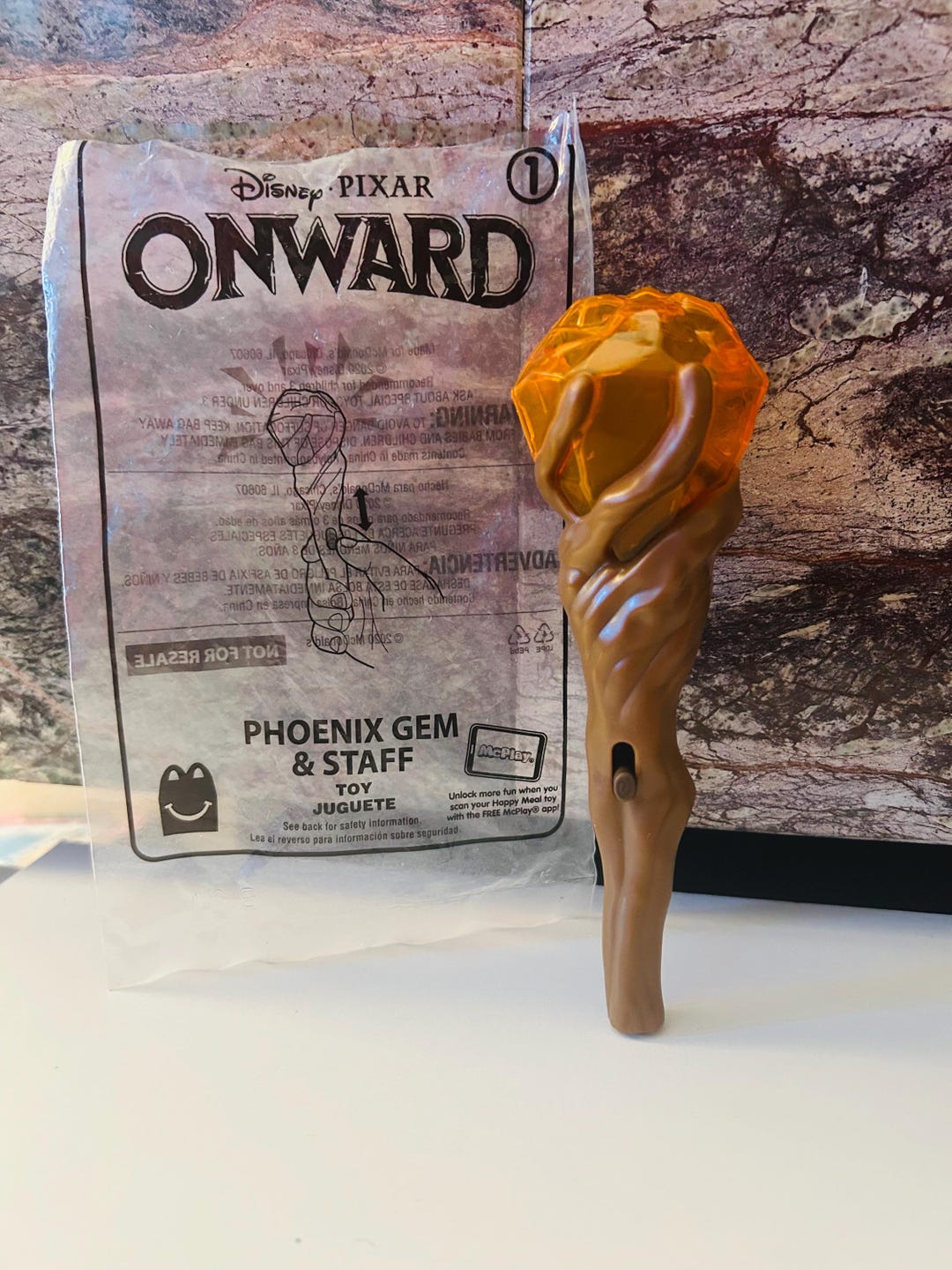Onward Disney Pixar Phoenix Gem & Staff Mcdonald's Happy Meal Toy - Etsy