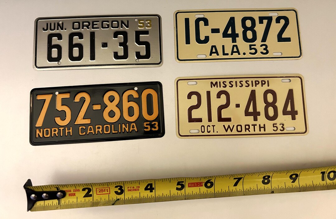 Mini Bike License Plate - 1953 Collection - Choose One General Mills ...