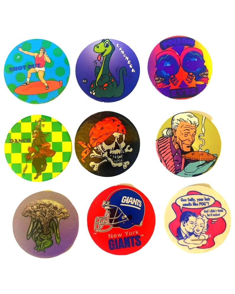 90s Pogs - Nine Pogs - Etsy
