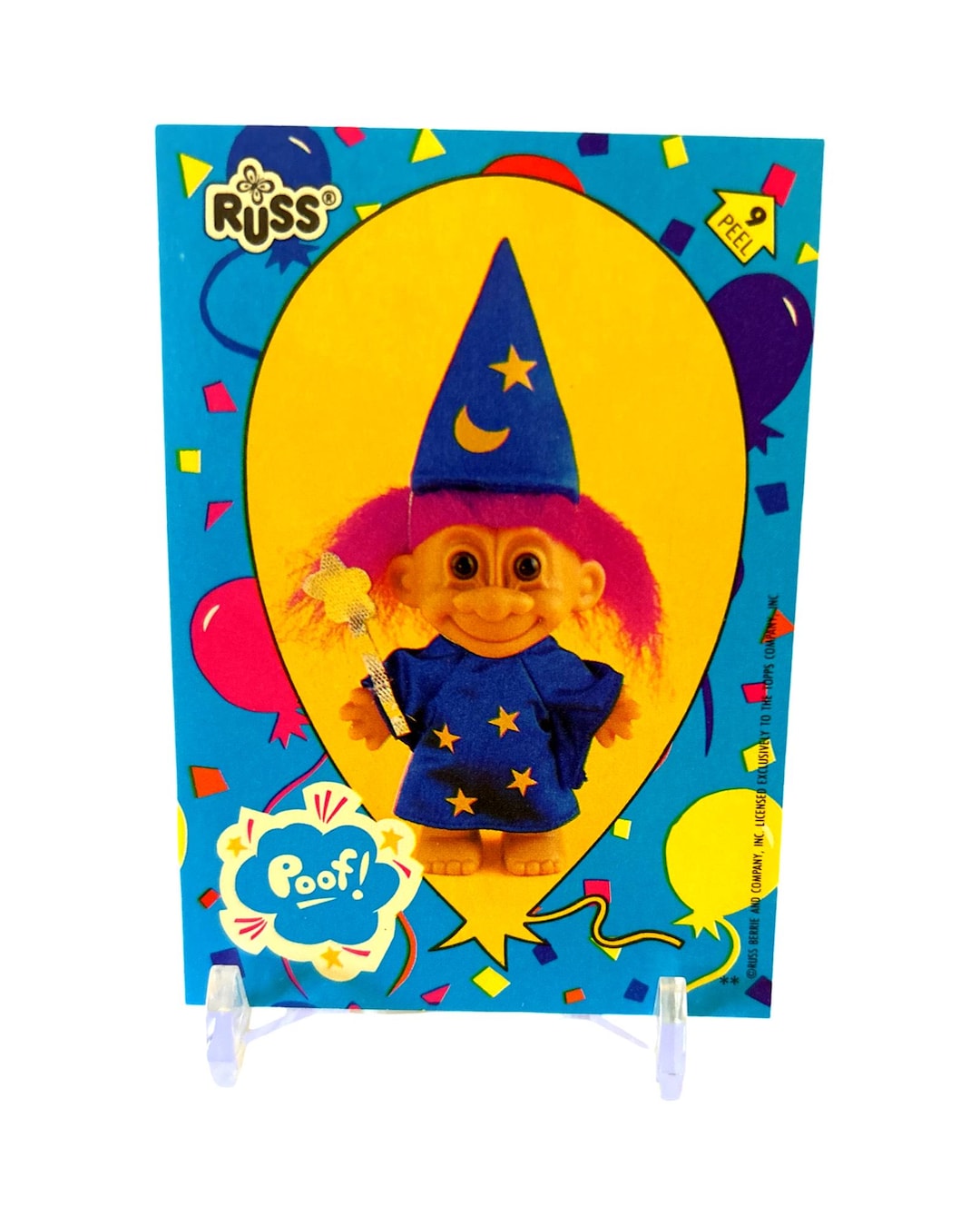 Wizard Russ Troll Sticker (1992) - Etsy
