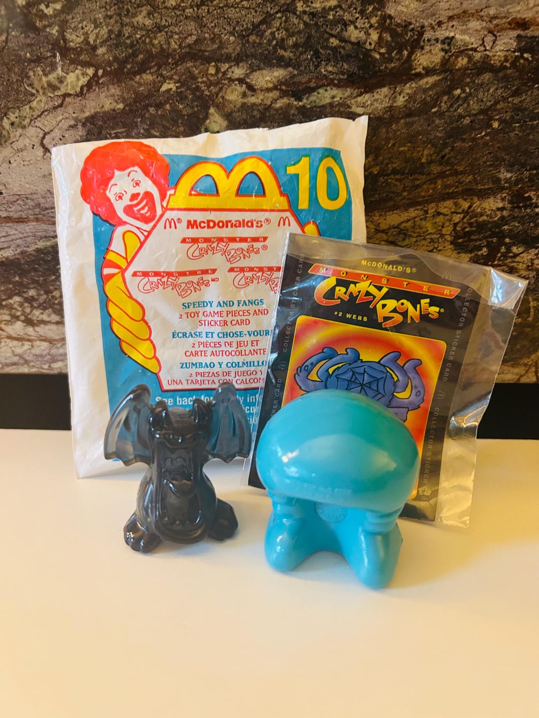 Crazy Bones 2000 Speedy and Fangs With Sticker Card - Etsy