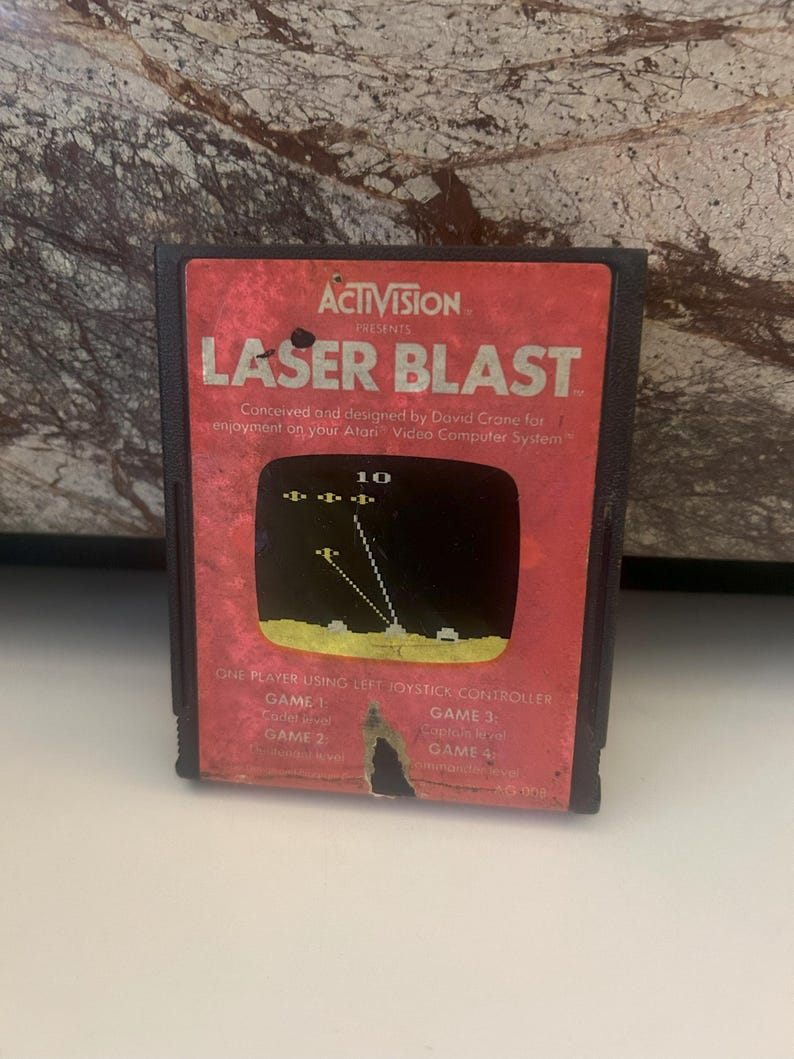Laser Blast 1981 Atari Game, Sold as is (cartridge Only) - Etsy
