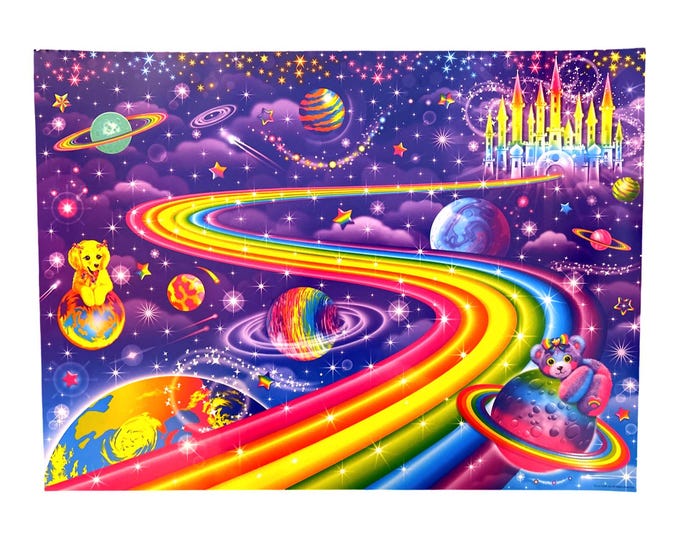 Lisa Frank Poster 14x19 ONE Glossy Puppy Planet Backdrop - Etsy