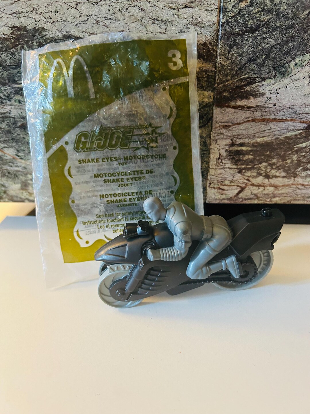 GI Joe 2004 Happy Meal Toy Snake Eyes Motorcycle - Etsy