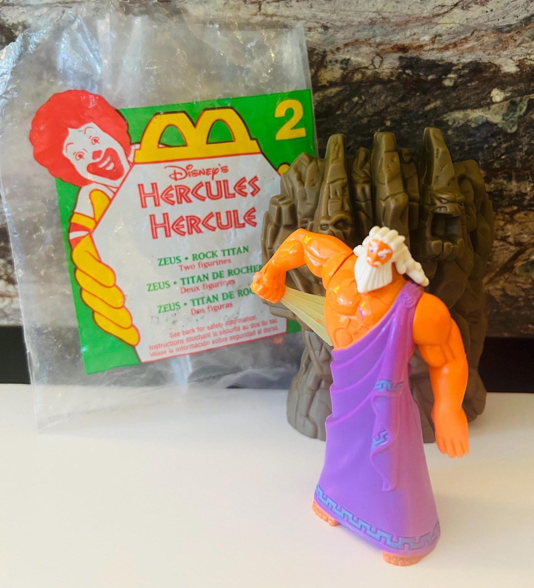 Hercules Zeus Rock Titan Toy 1996 - Etsy