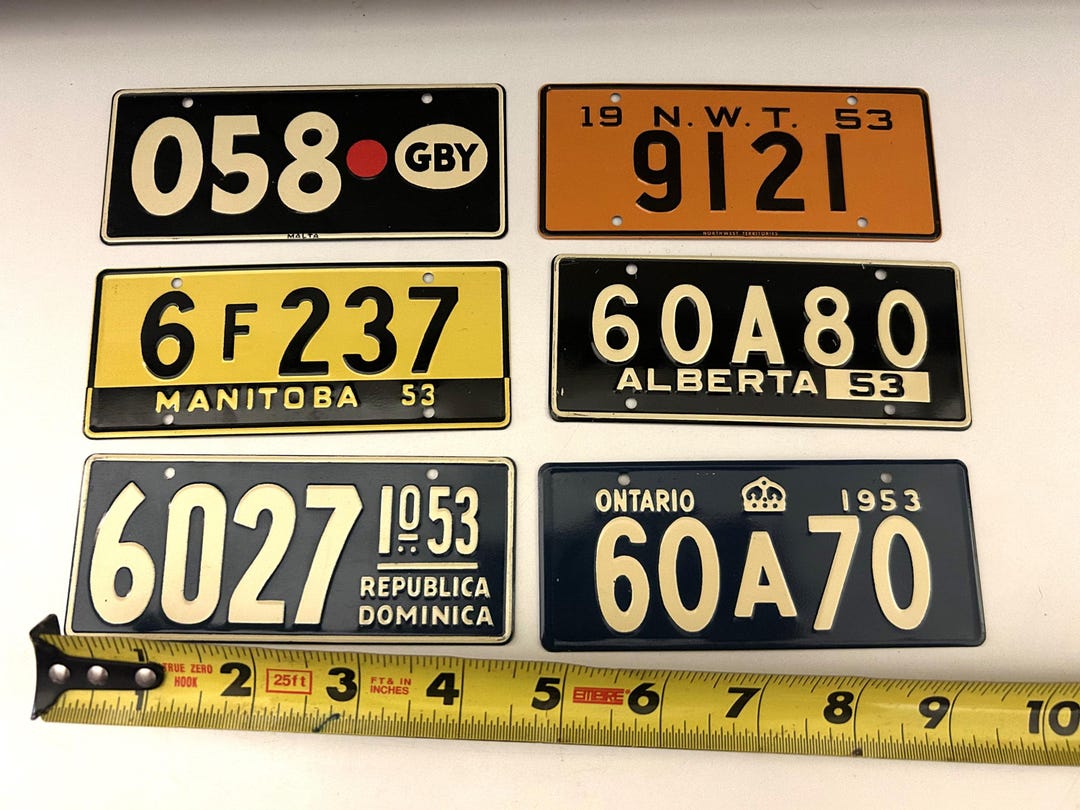 Mini Bike License Plate - 1953 Collection - Choose One General Mills ...