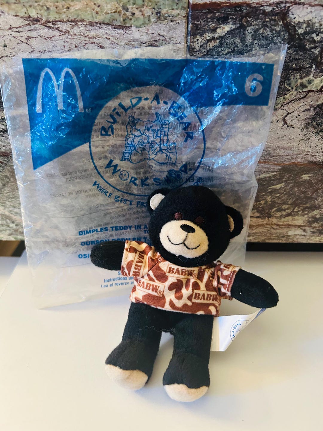 Dimples Teddy Build a Bear 2006 Happy Meal Toy in a Camouflage Shirt - Etsy
