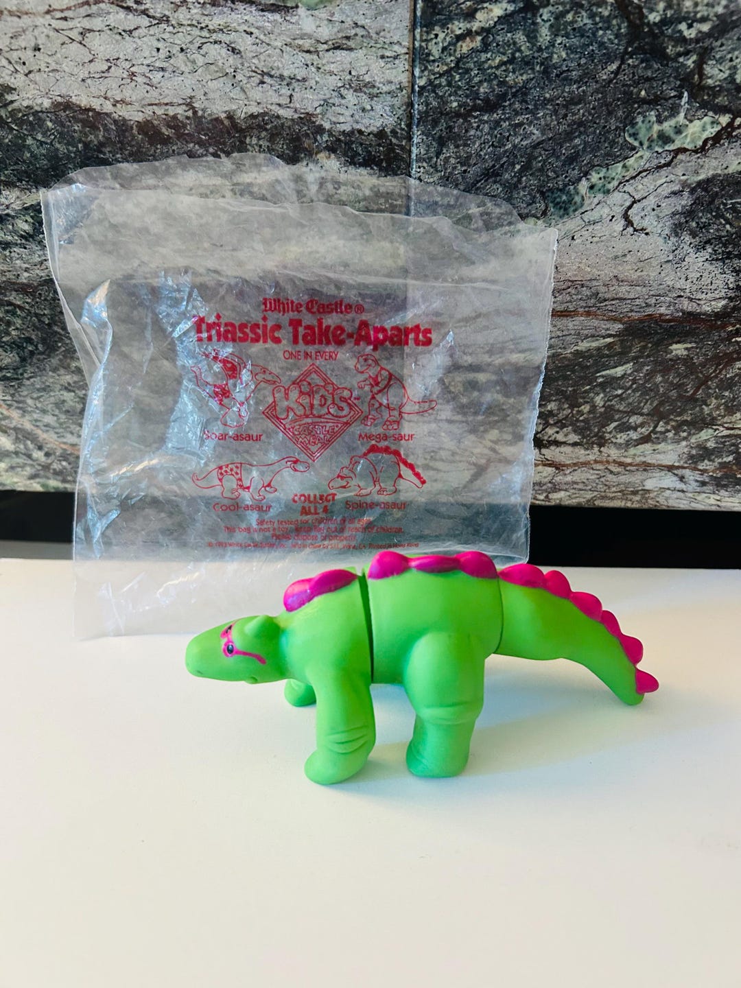 Spine-asaur 1993 White Castle Happy Meal Toy - Etsy