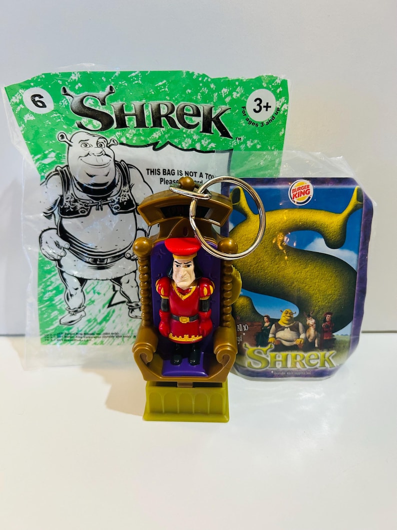 Shrek 2001 Keychain Happy Meal Toy - Etsy