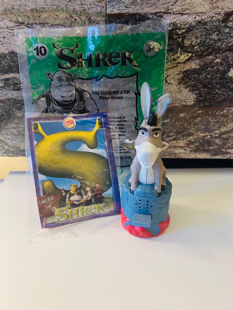 Shrek 2001 Keychain Wise Crackin Donkey Happy Meal Toy - Etsy