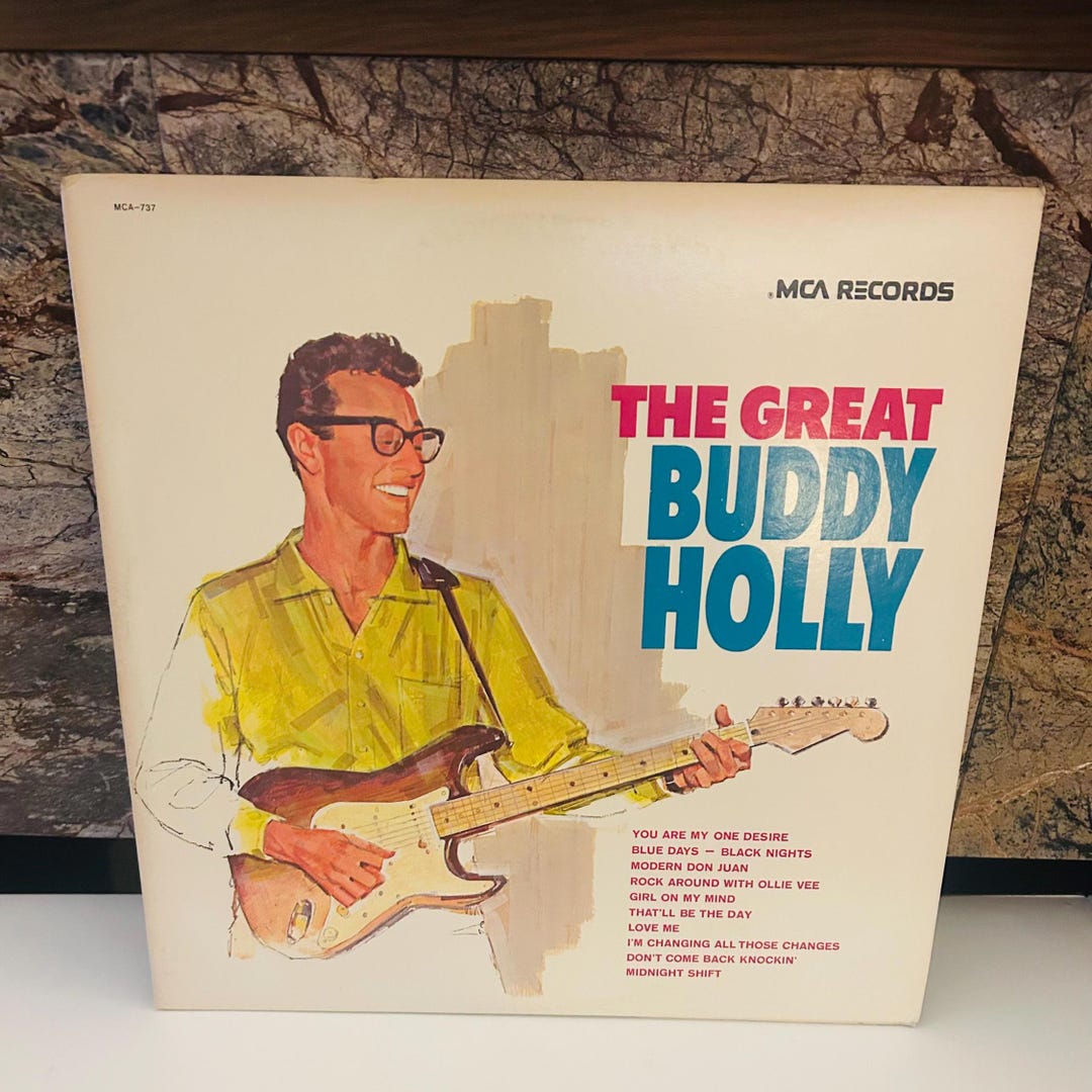 Buddy Holly 1975 LP Vinyl the Great Buddy Holly Album - Etsy