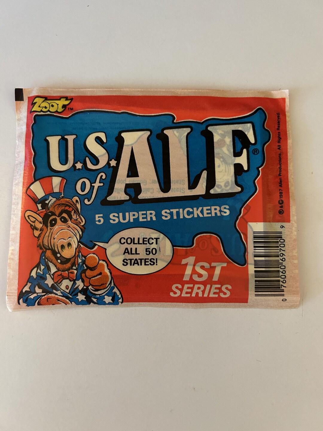 Alf 1987 Unopened Sticker Pack - Etsy